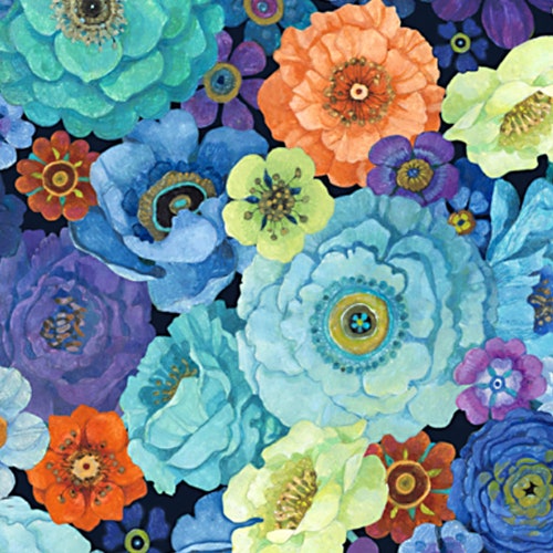 New Peacock Blossoms Cluster Floral David Galchutt - Etsy