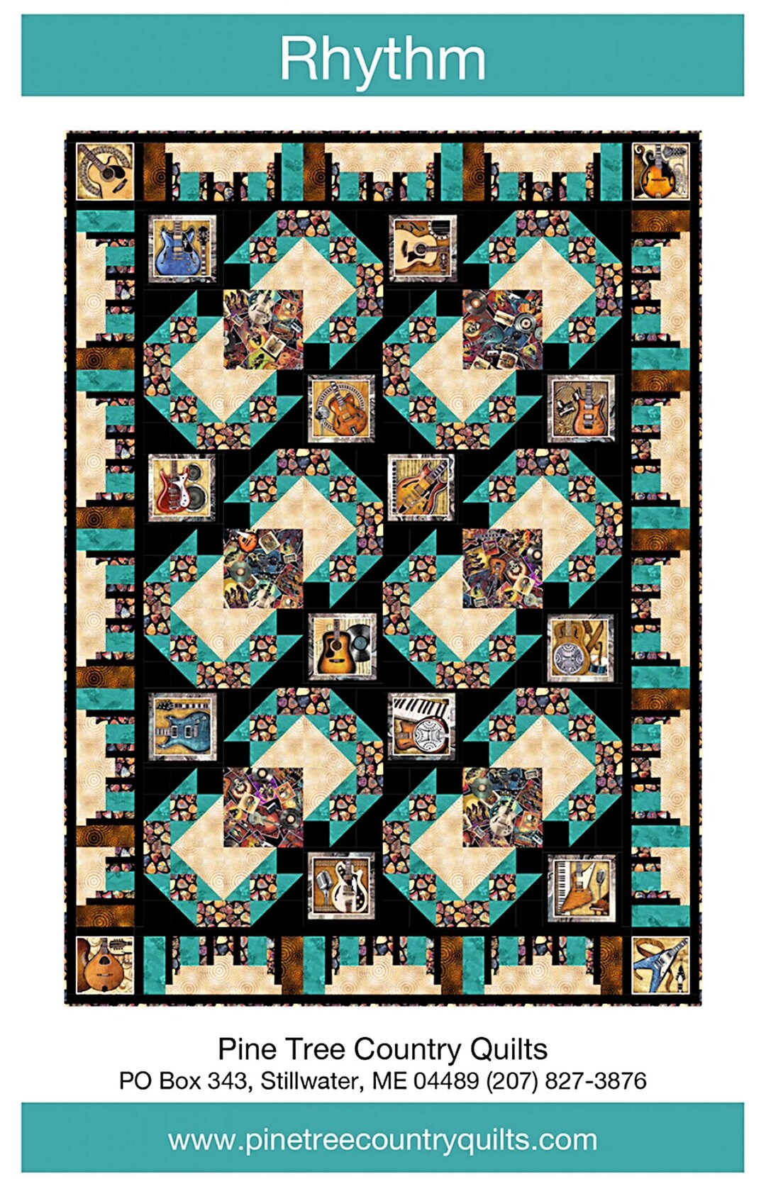 Rhythm - Pine Tree Country Quilts - Quilt Pattern Top 59" X 71" - Etsy