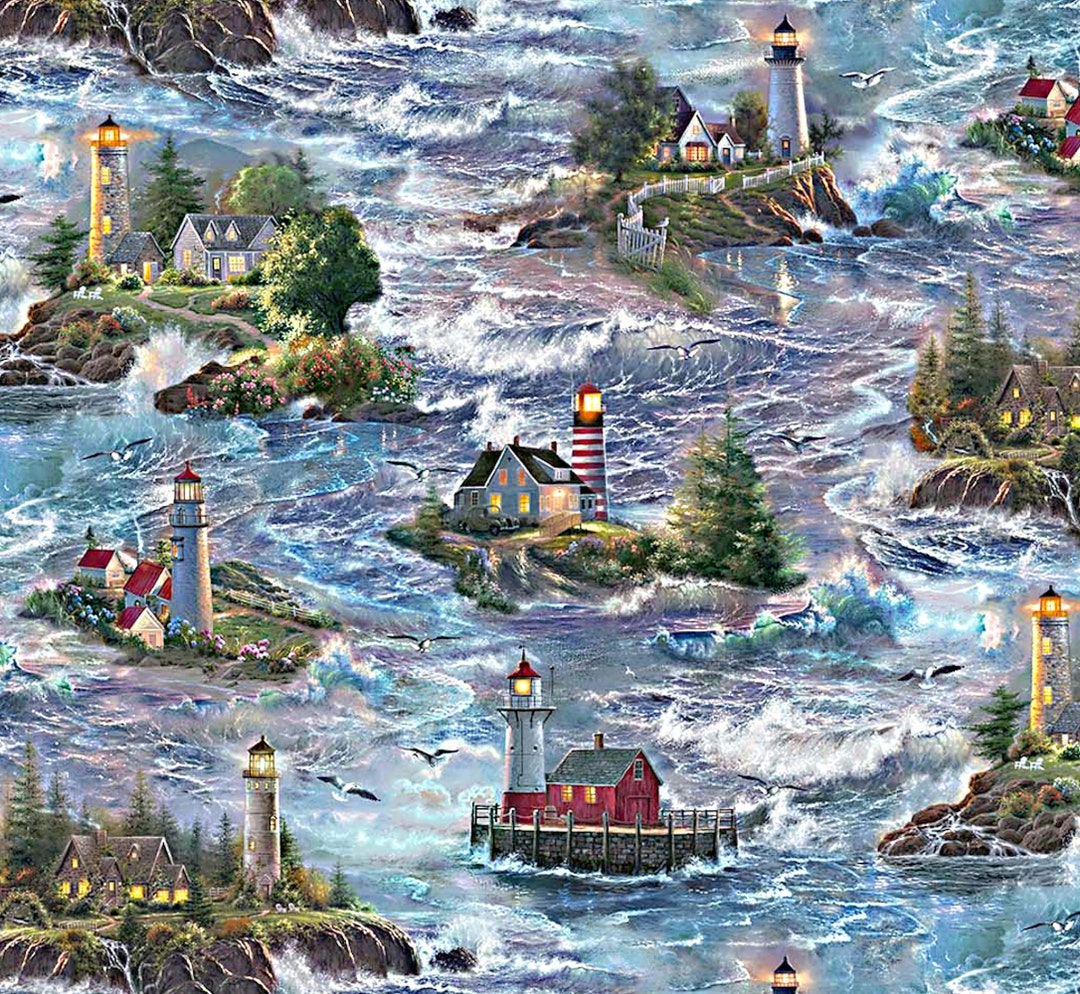 Safe Harbor Lighthouse Islands Abraham Hunter Northcott - Etsy