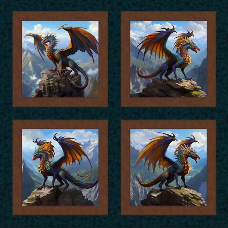 Dragon Block Panel - Etsy New Zealand