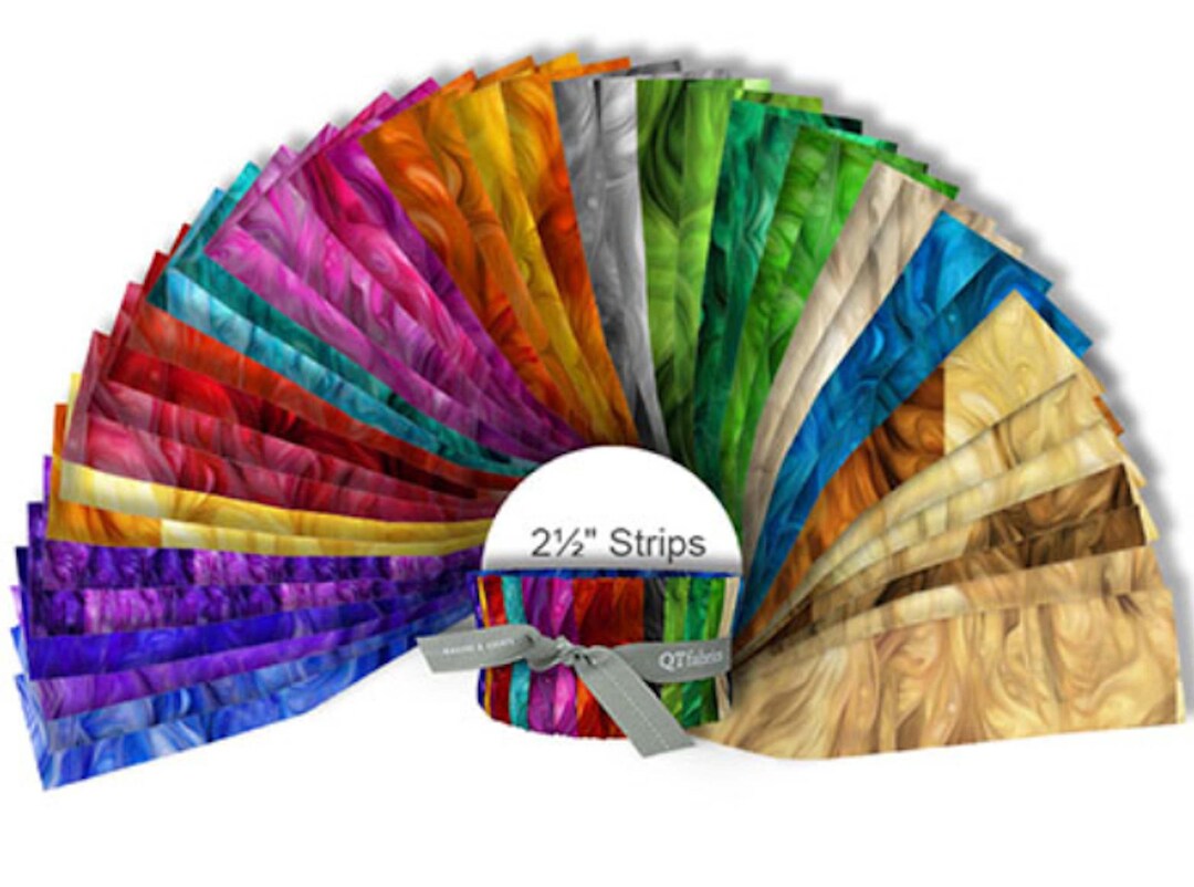 New - Horizons Ombre 2 1/2" Strip Rolls - QT Fabrics - 42 Strips (2.5 X ...
