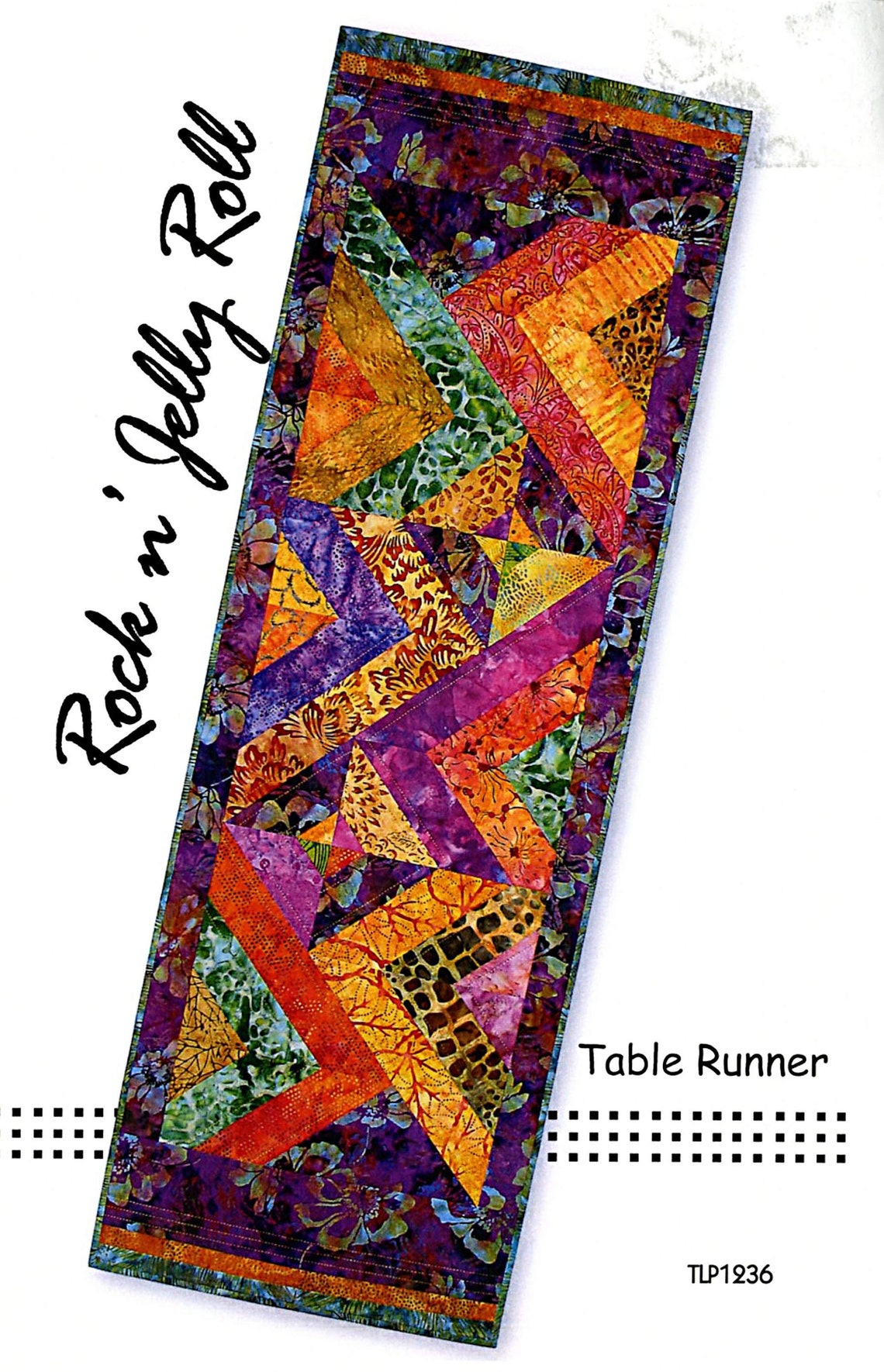 Rock N' Jelly Roll Table Runner Pattern - Nicole Kaya - the Tiger Lily ...