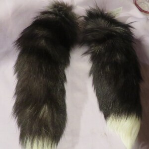 Silver Fox Tails EXTRA Large - Etsy