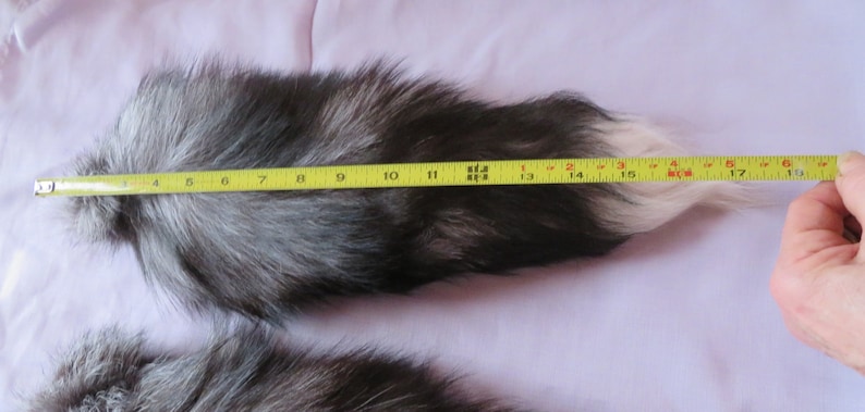 Silver Fox Tails EXTRA Large - Etsy