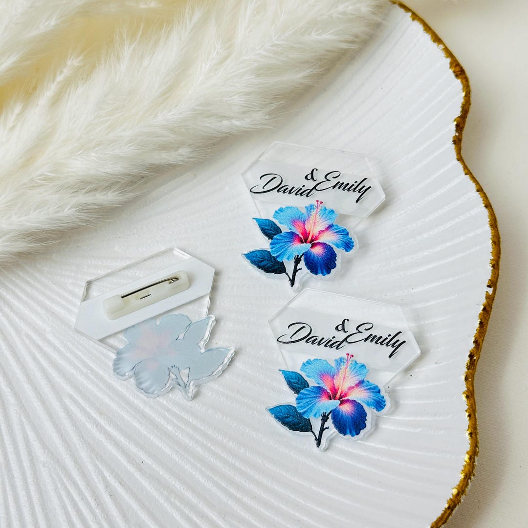 Personalized Wedding Lapel Pin: Custom Initial Brooch, Boutonniere With ...