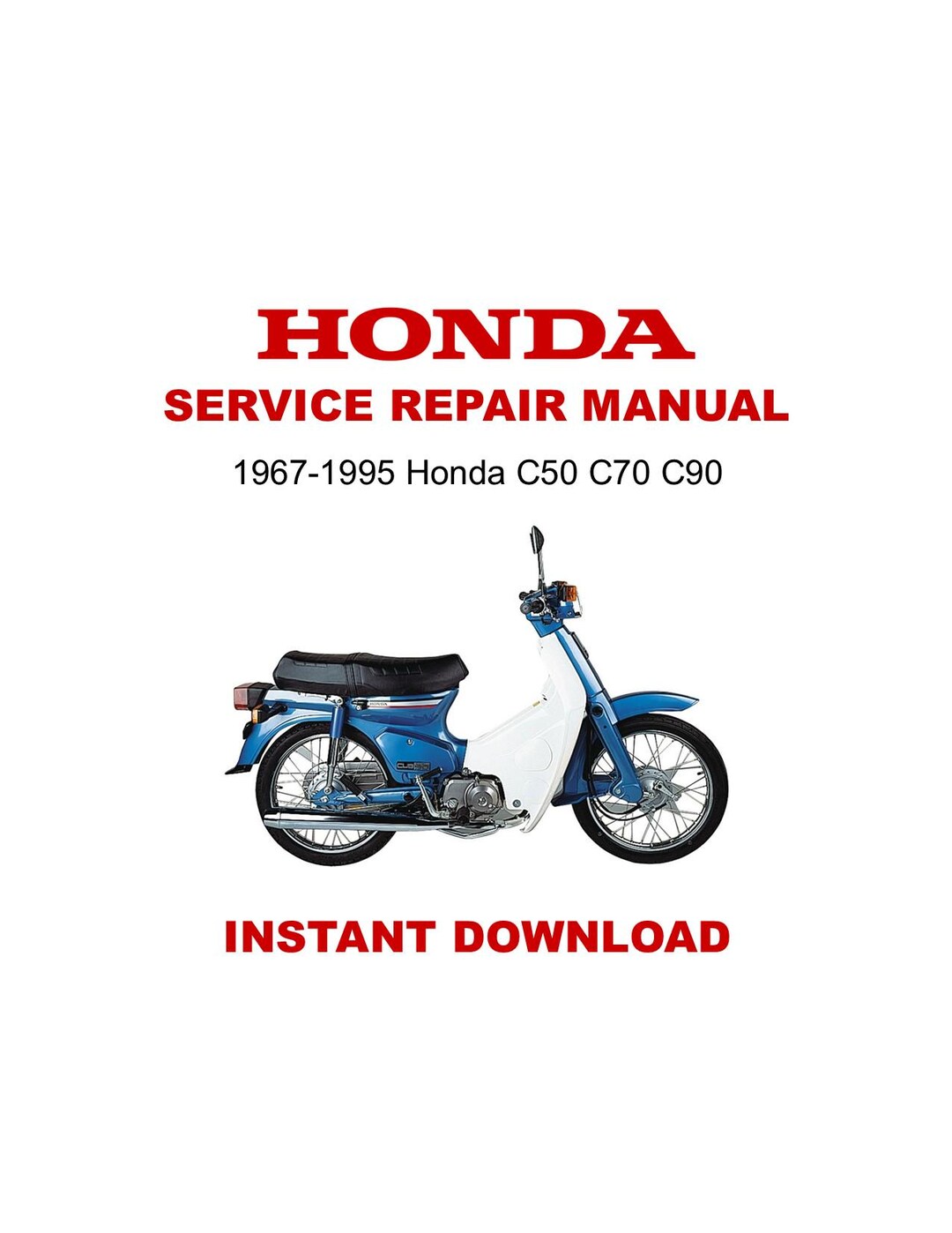 1967-1995 Honda C50 C70 C90 Service Repair Manual (haynes) - Etsy