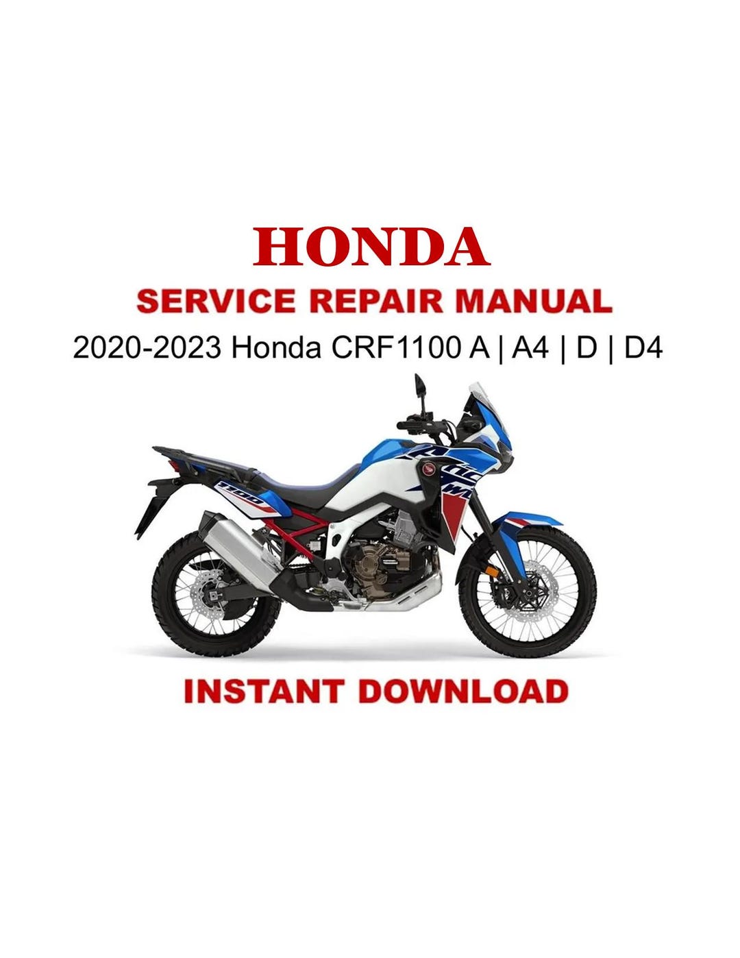 2020-2023 Honda CRF1100 A | A4 | D | D4 Service Repair Manual - Etsy