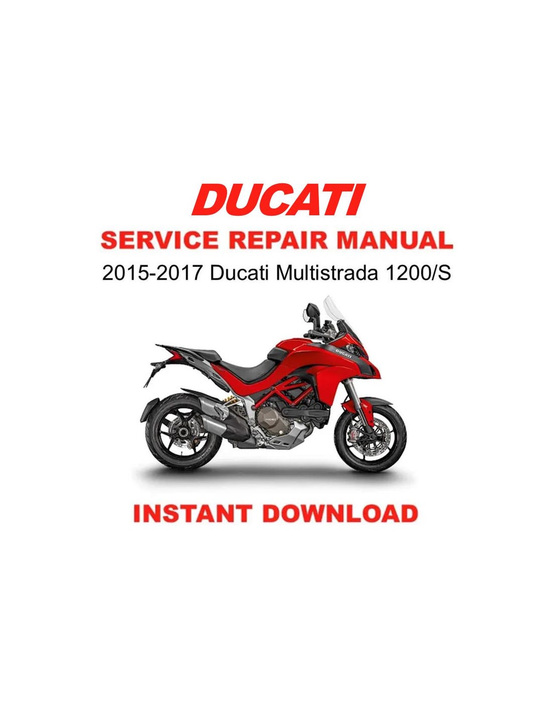 2015-2017 Ducati Multistrada 1200/S Service Repair Workshop Manual - Etsy