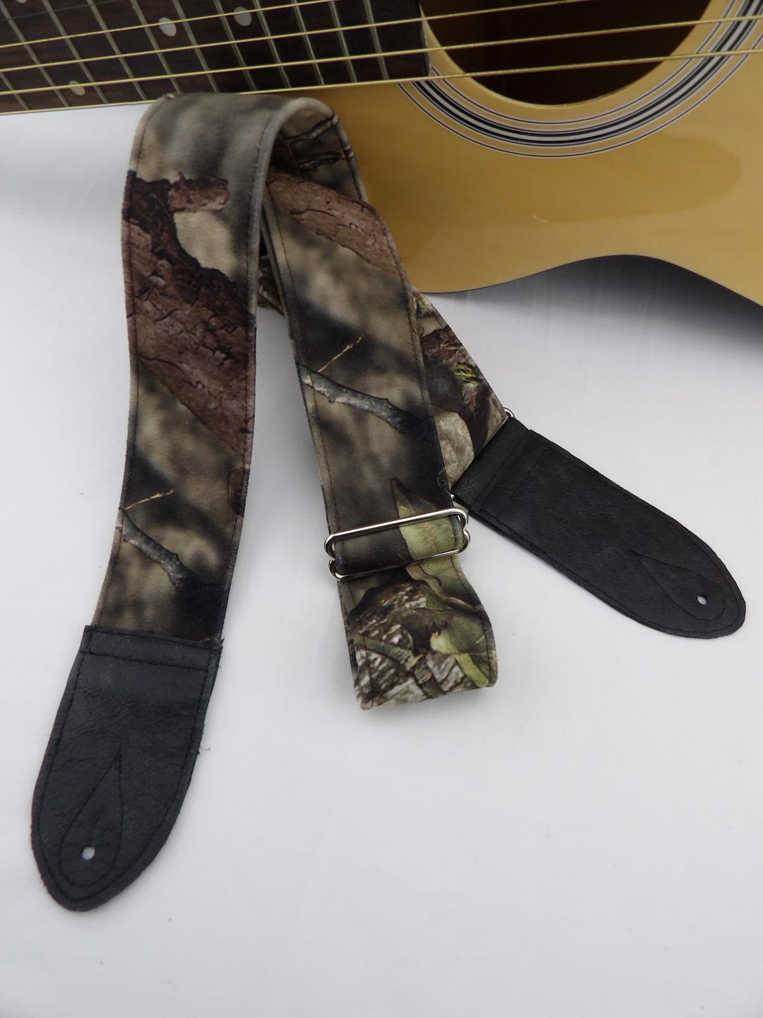 Camouflage 2" Guitar Strap by Martha Crow - Etsy