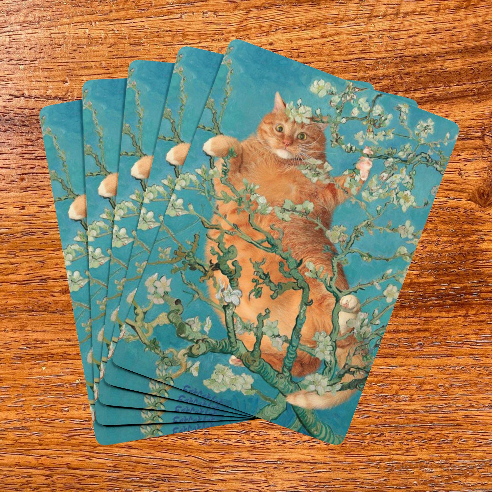 Artistic Cat Poker Playing Cards, Unique Gift for Gamers, Cat Lovers ...