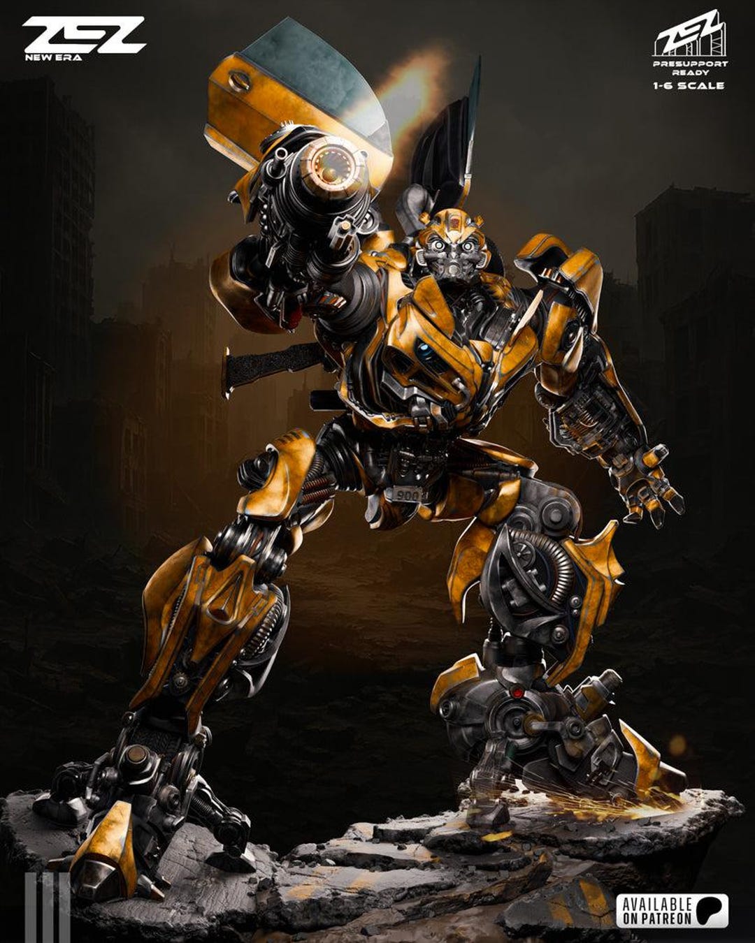 Bumblebee 3D Model STL Files: High Detail Figur für 3D-Druck (Digitaler ...
