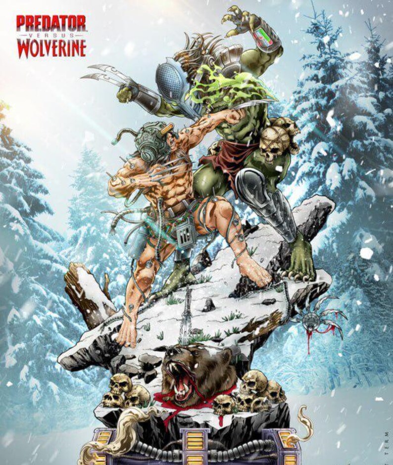 Wolverine Vs Predator High Detail Figure Statue 3d Model 3d Paint 3d ...