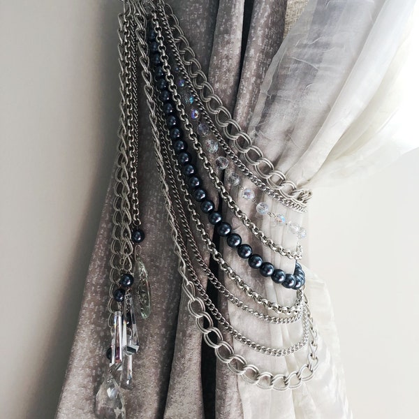 Crystal Tie Back - Etsy