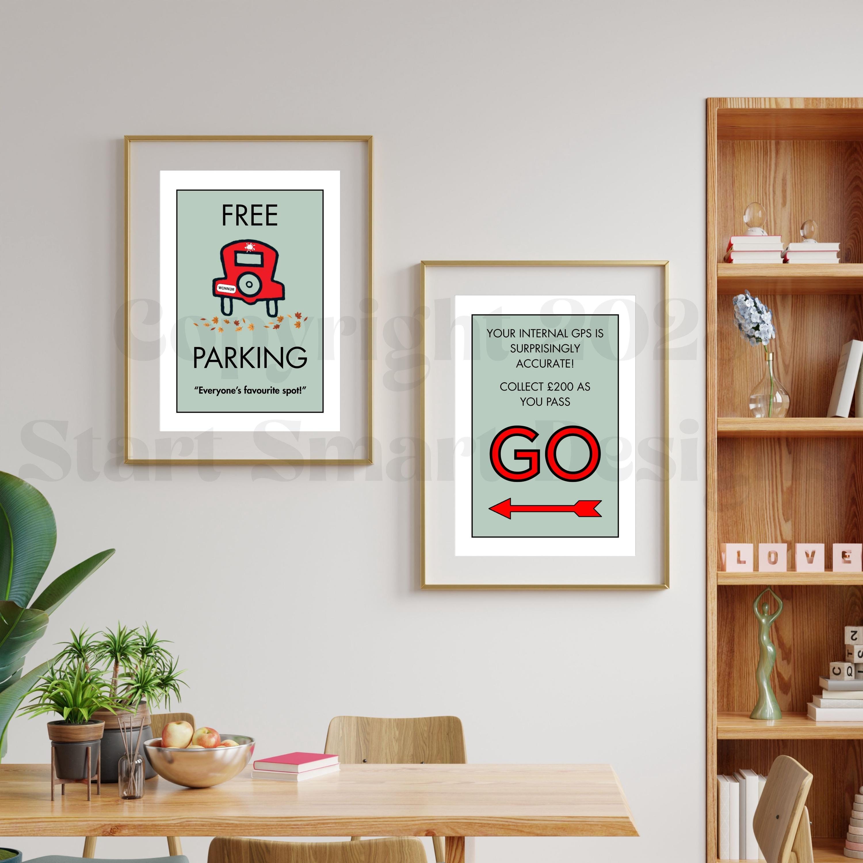 Monopoly Inspired Wall Art Prints: Game Room Decor (digital Prints) - Etsy