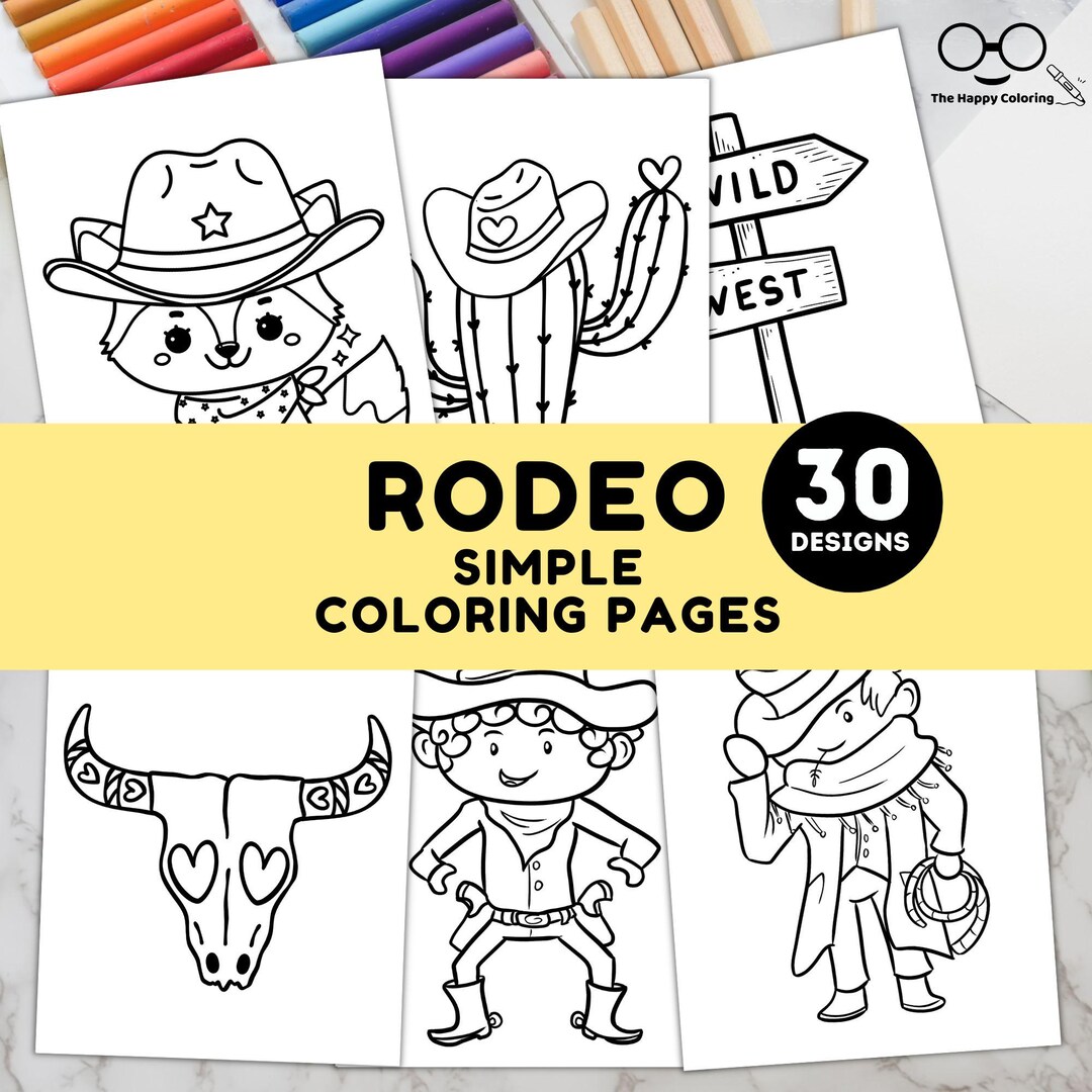 Rodeo Coloring Pages | Cowboy Coloring Pages | Cowgirl Coloring Pages ...