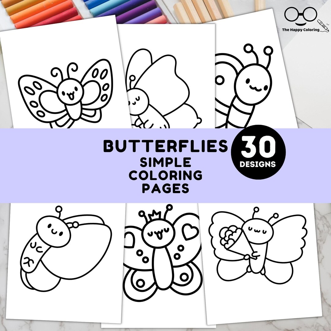 Cute Butterfly Coloring Pages | Printable Butterfly Flower Sheets for ...