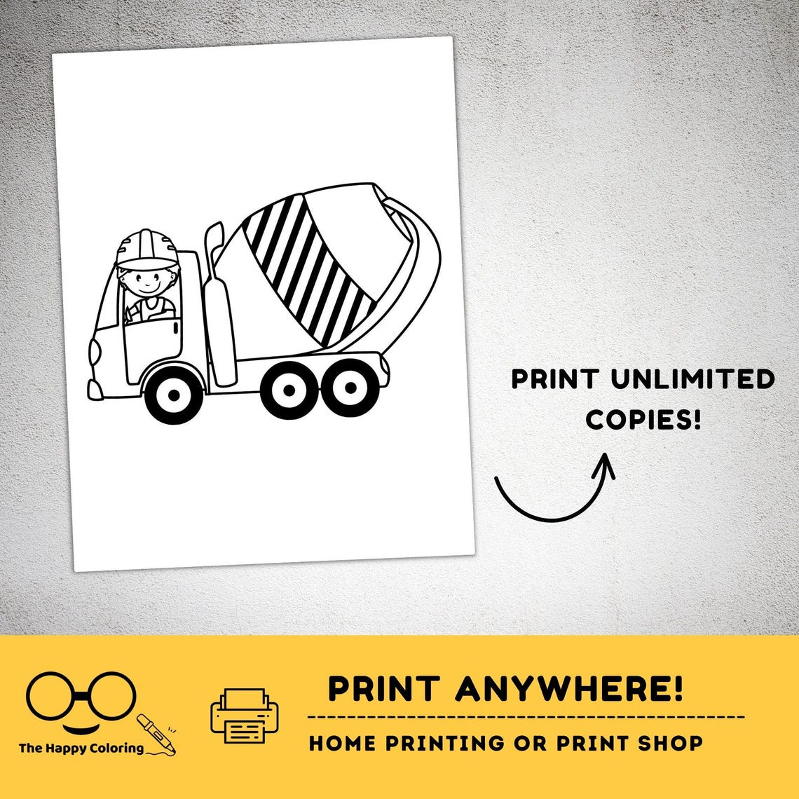 Construction Coloring Pages | 30 Printable Builder Sheets for Kids and ...
