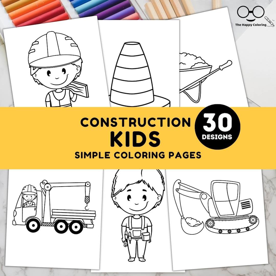 Construction Coloring Pages | 30 Printable Builder Sheets for Kids and ...