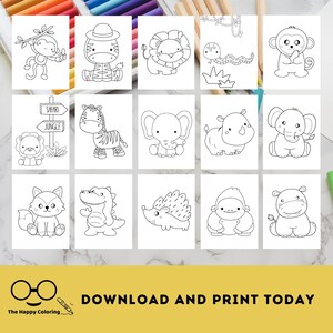 Cute Safari Coloring Pages | Printable Safari Animals | Coloring Pages ...