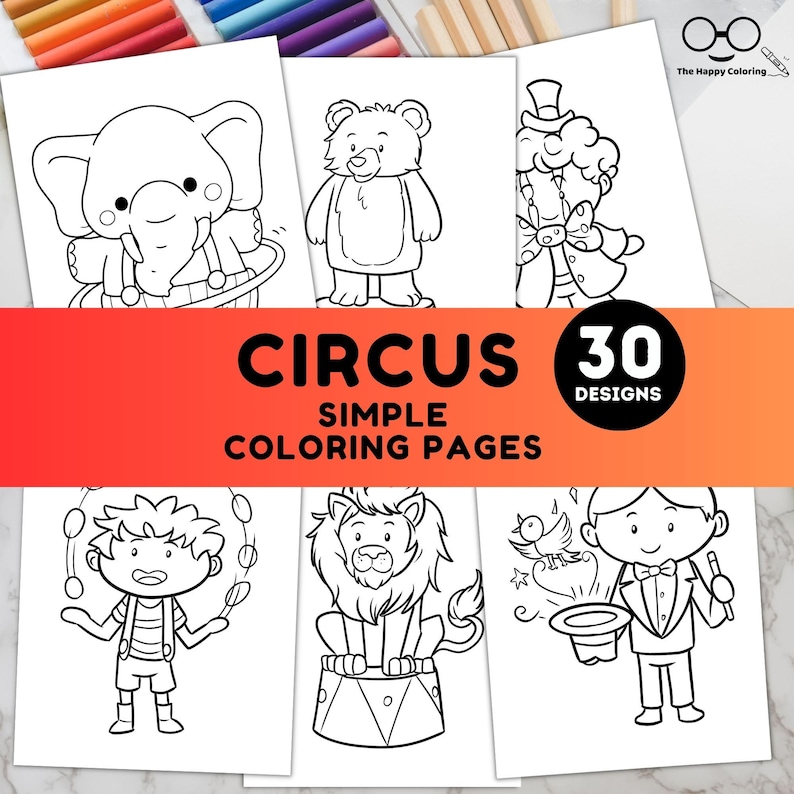 Circus Coloring Pages | Printable Carnival and Big Top Sheets for Kids ...