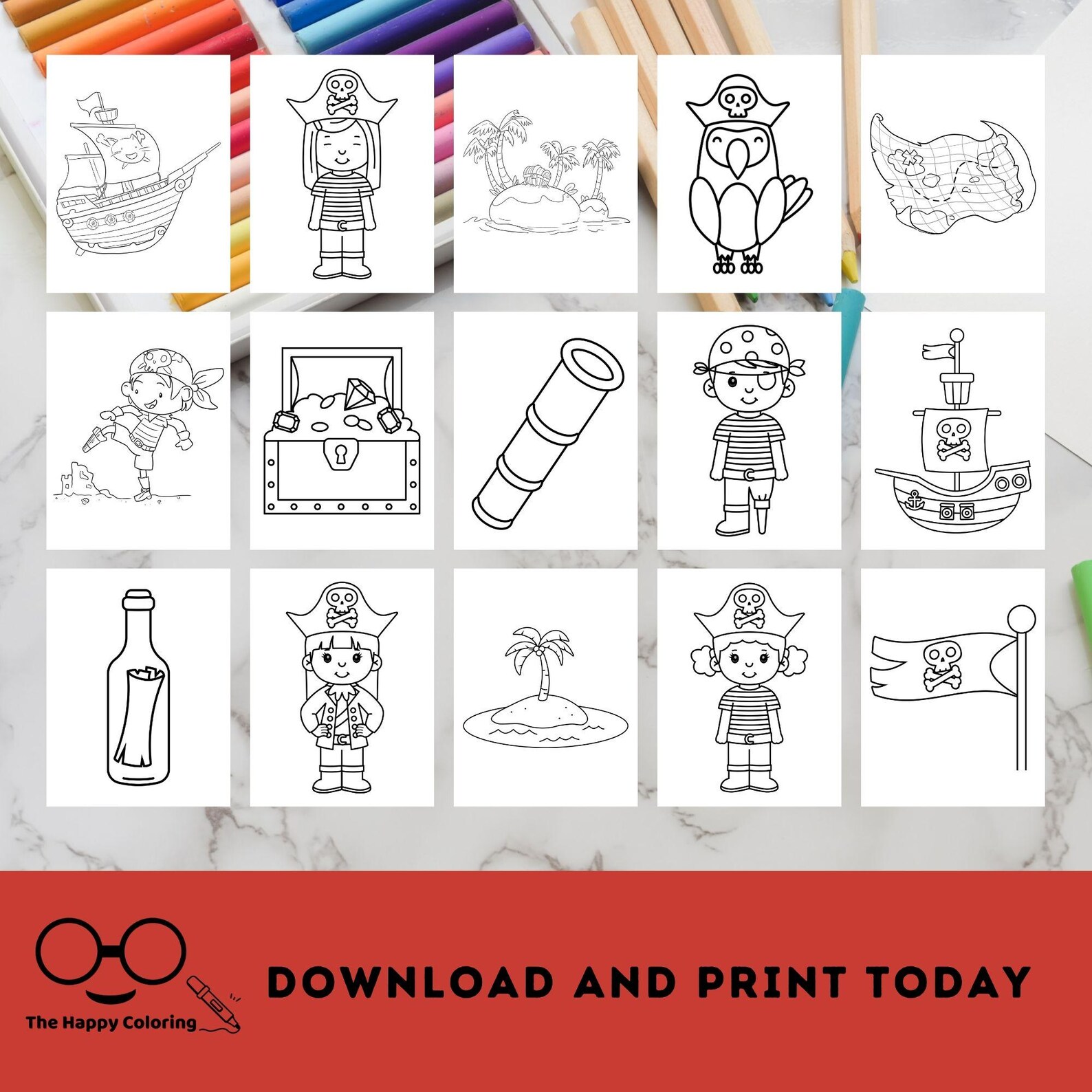 Pirates Coloring Pages | 30 Swashbuckling and Fun Designs for Kids and ...