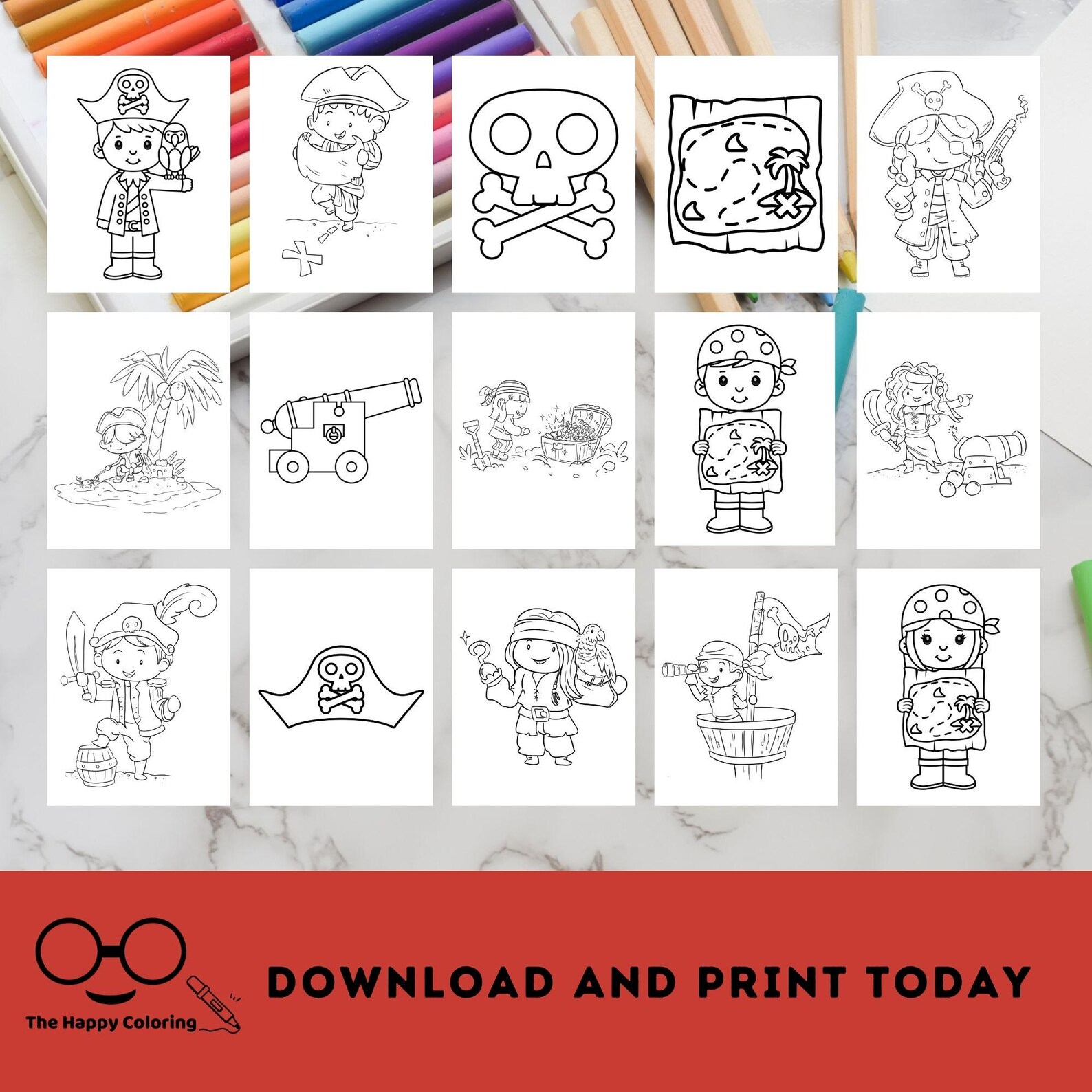 Pirates Coloring Pages | 30 Swashbuckling and Fun Designs for Kids and ...