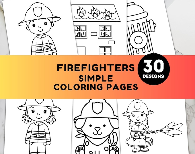 Firefighter Toilet Paper Roll Craft Fireman Party Coloring Printable ...