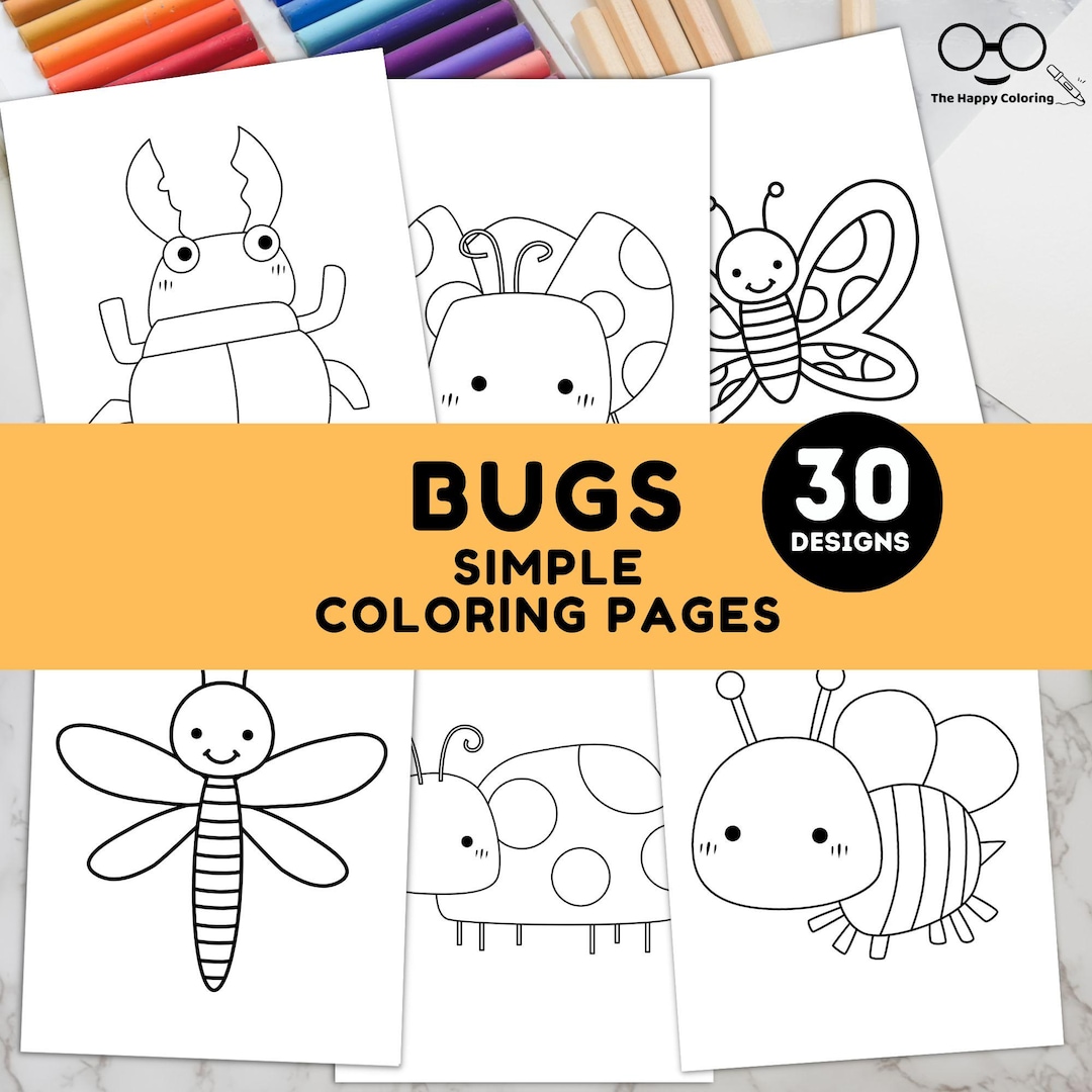 Cute Bugs Coloring Pages | Printable Insect and Nature Sheets for Kids ...