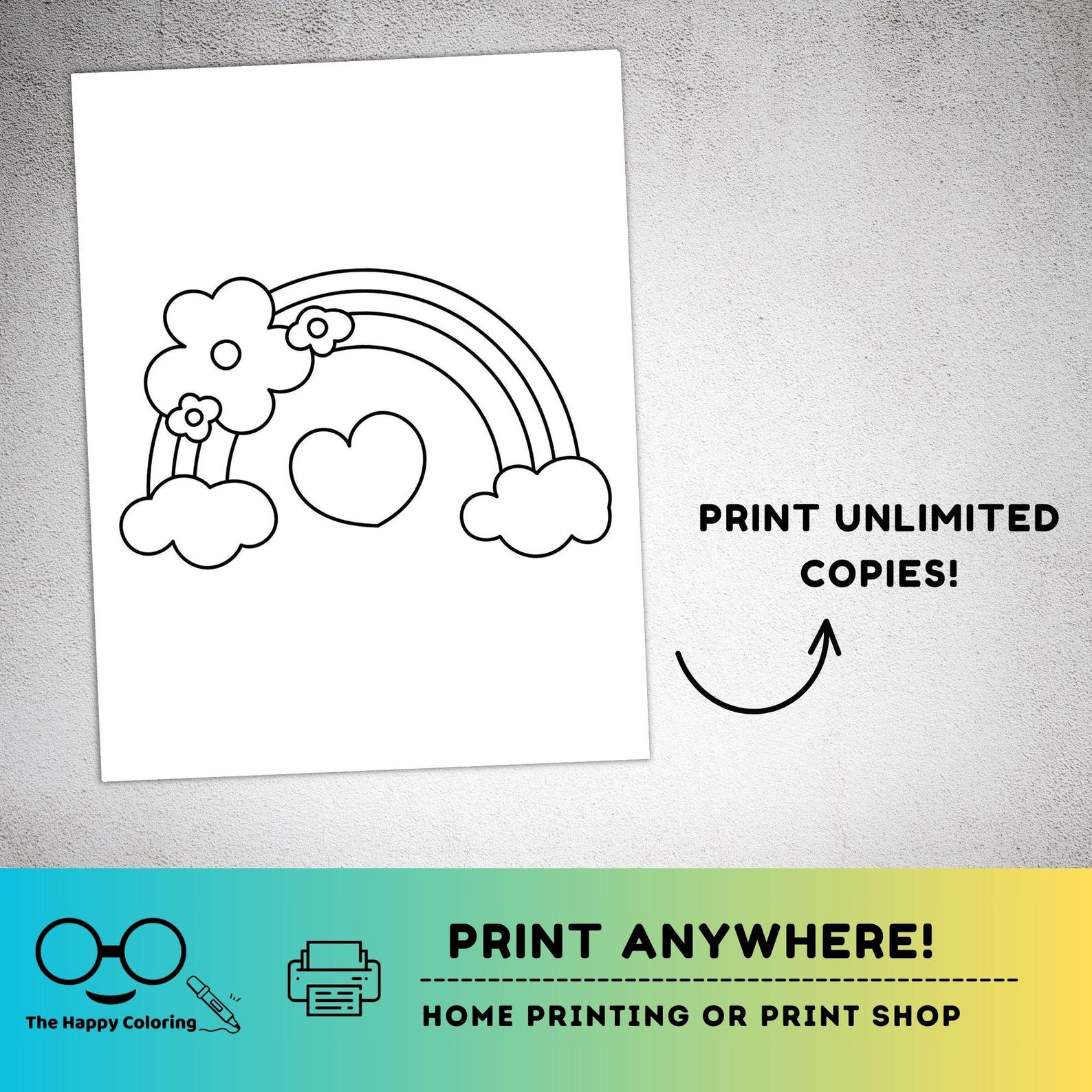 Groovy Coloring Pages Printable | 70s Retro Peace Sign and Flower Power ...