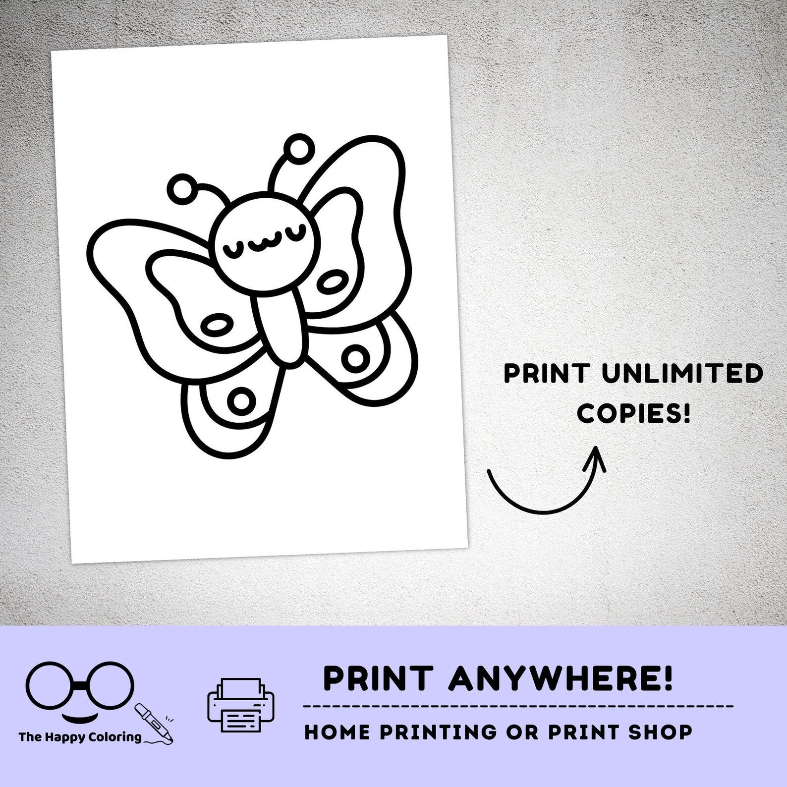 Cute Butterfly Coloring Pages | Printable Butterfly Flower Sheets for ...