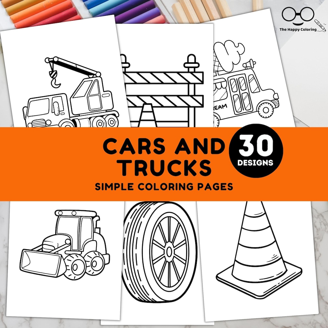 Construction Cars and Trucks Coloring Pages Printable Bulldozer Dump ...