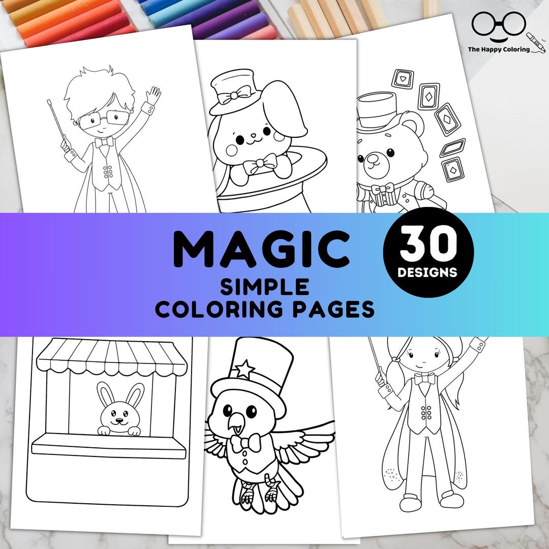 Magic Coloring Pages | Printable Wizard Spell Potion | Magician Girl ...