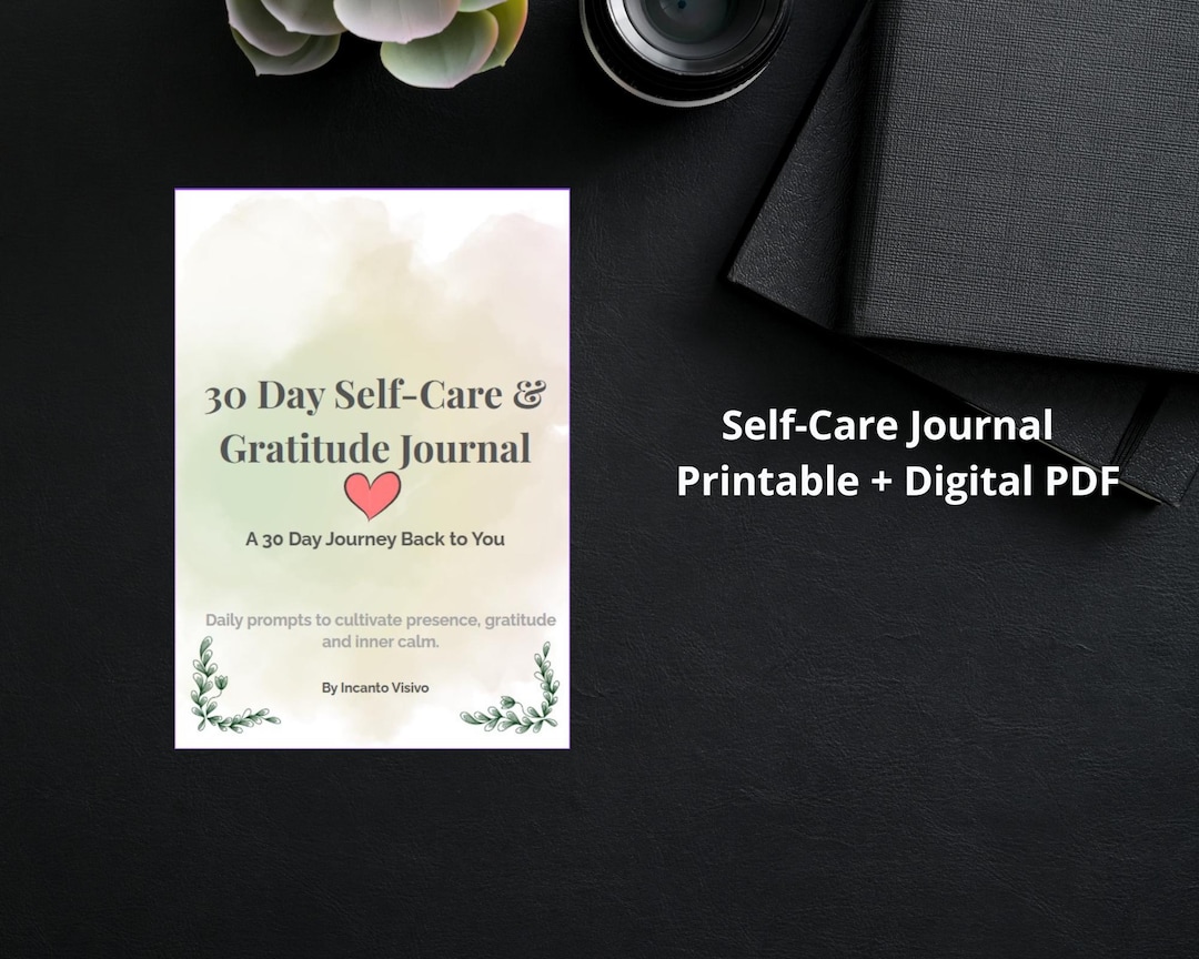 Self-care Journal – Printable + Digital PDF - 30-day Mindfulness ...