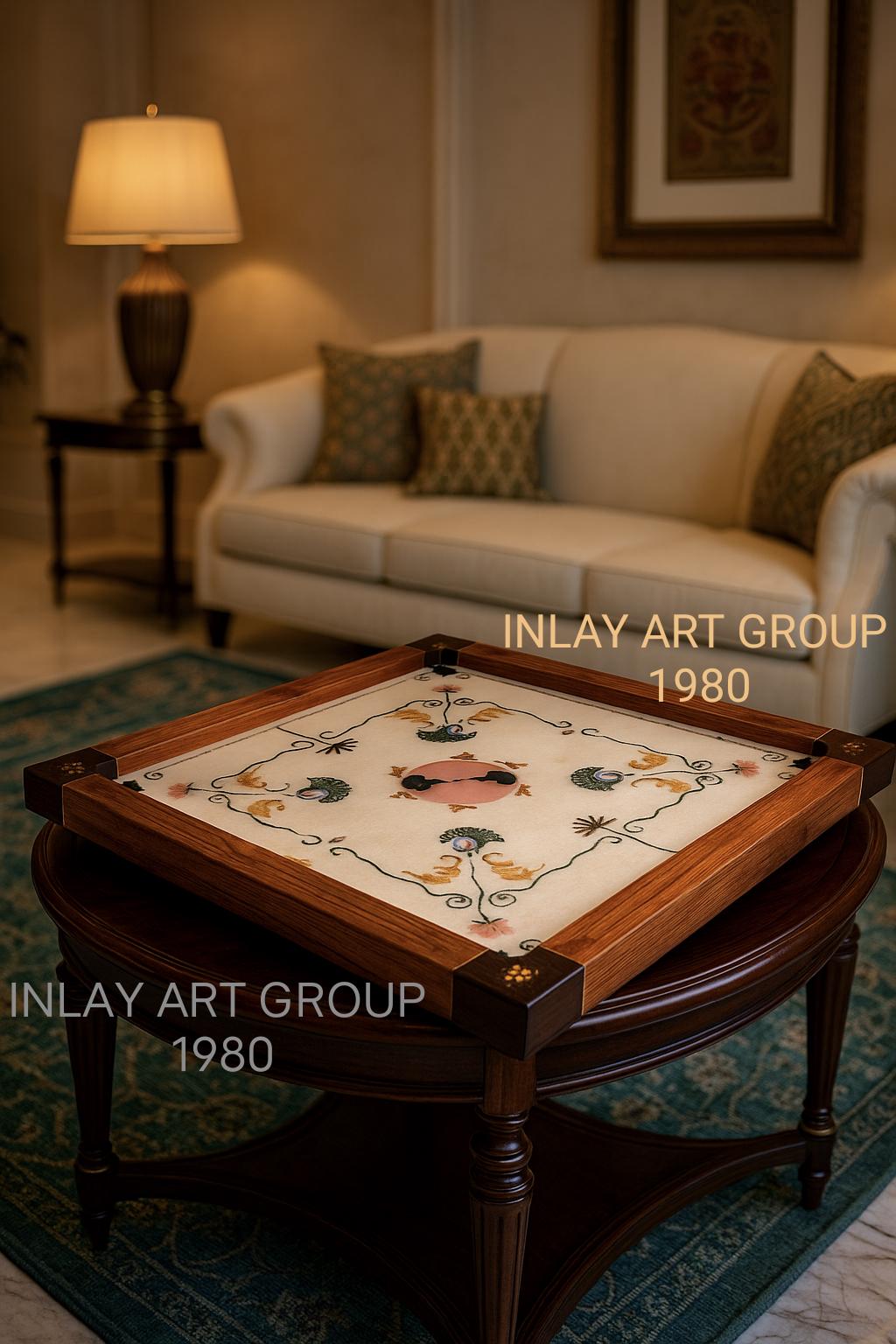 Handmade Marble Inlay Carrom Board: Indian Stone Game Table - Etsy