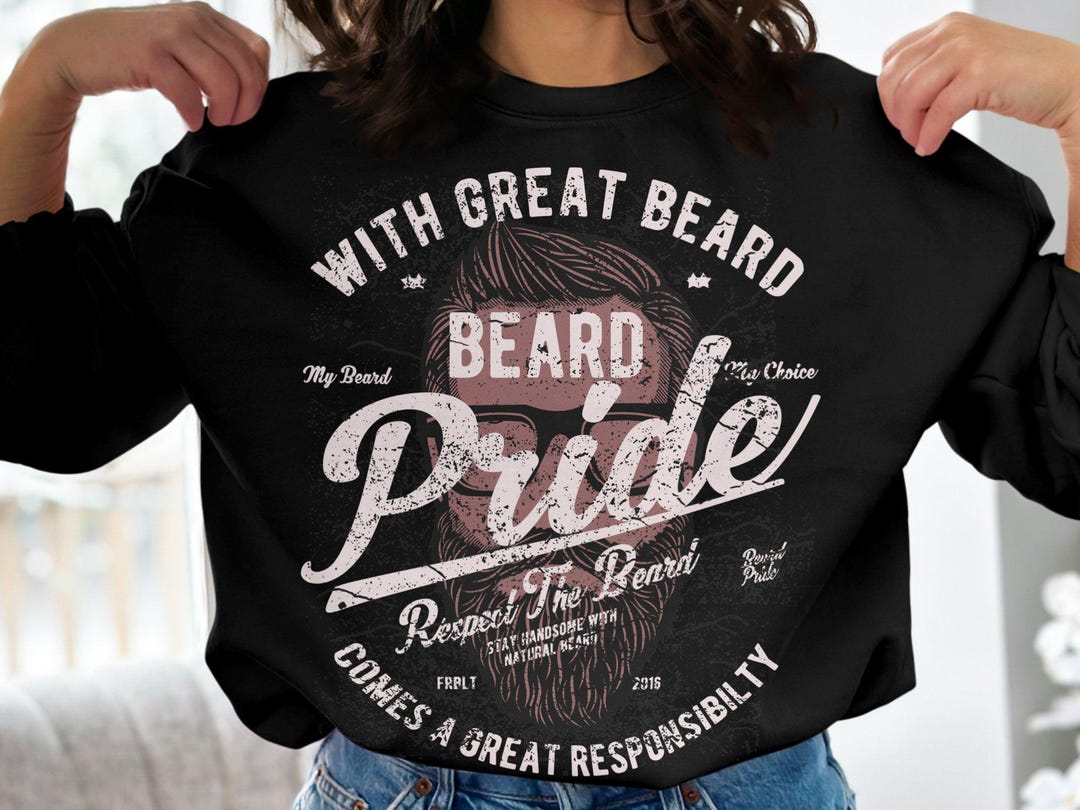 Beard Pride Digital Art, Vintage Beard Artwork, Printable Wall Decor ...