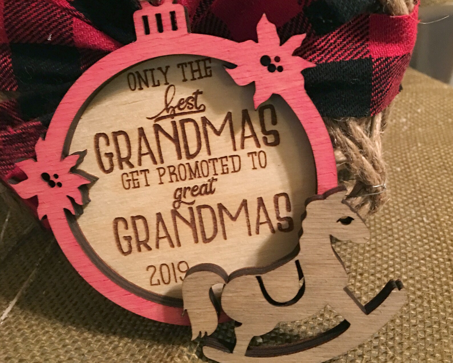 Only The Best Grandmas Get Promoted To Great Grandma Wood Etsy