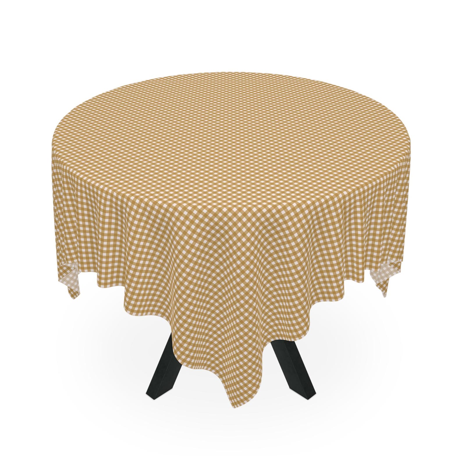 Mustard Yellow Gingham Tablecloth, Cottagecore Checkered Table Cover - Etsy