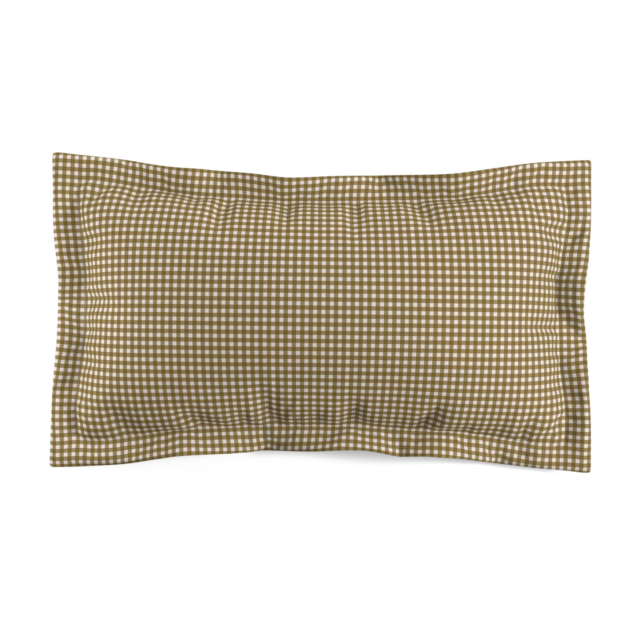 Brown Gingham Pillow Sham, Farmhouse Style, Standard & King Size - Etsy