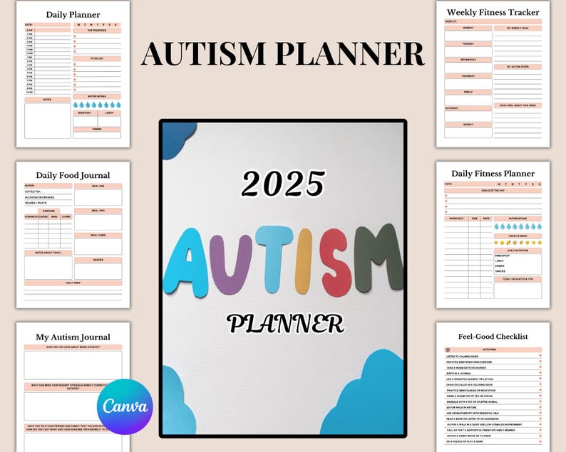 Autism Planner | Daily Routine Tracker | Sensory Needs Journal ...