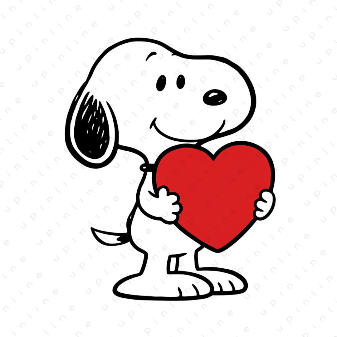 Snoopy Inspired Clipart, Peanuts Cartoon Art (PNG Digital Download) - Etsy