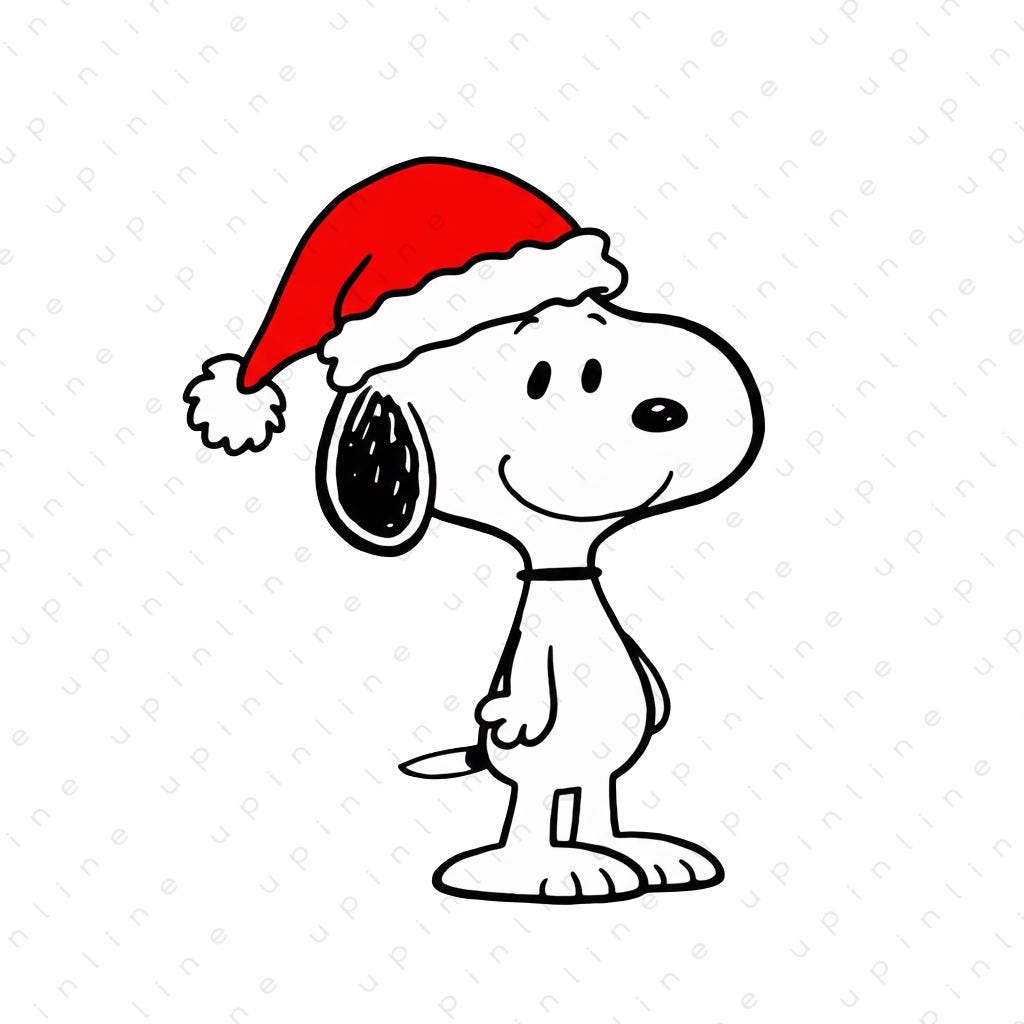 Clipart di Natale di Snoopy, cartone animato Peanuts, PNG, SVG ...
