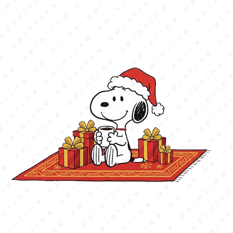 Snoopy Christmas Clipart, Peanuts Cartoon, PNG (digital Download) - Etsy