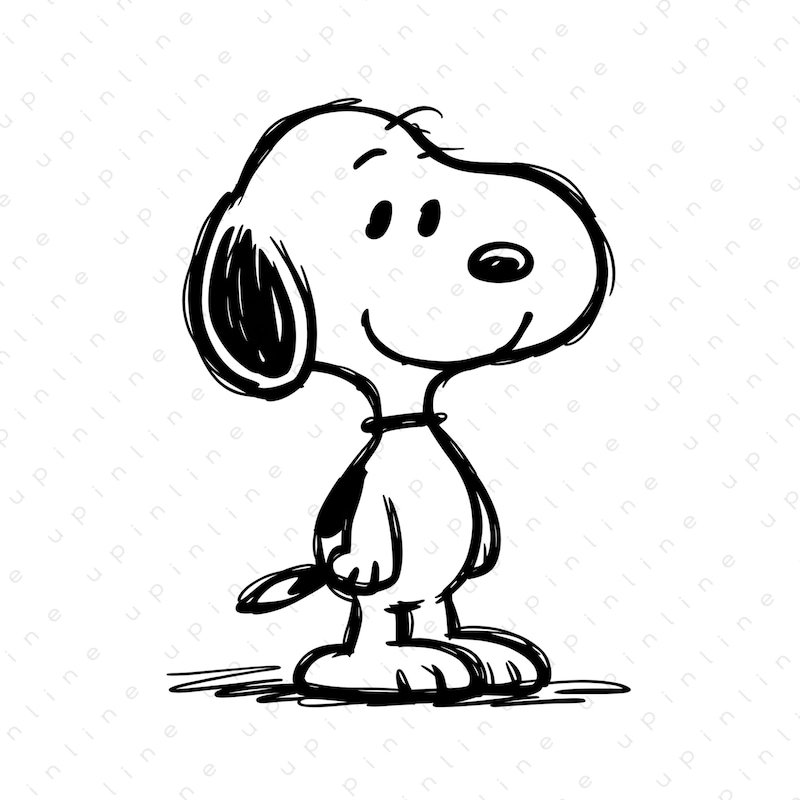 Snoopy Outline - Etsy
