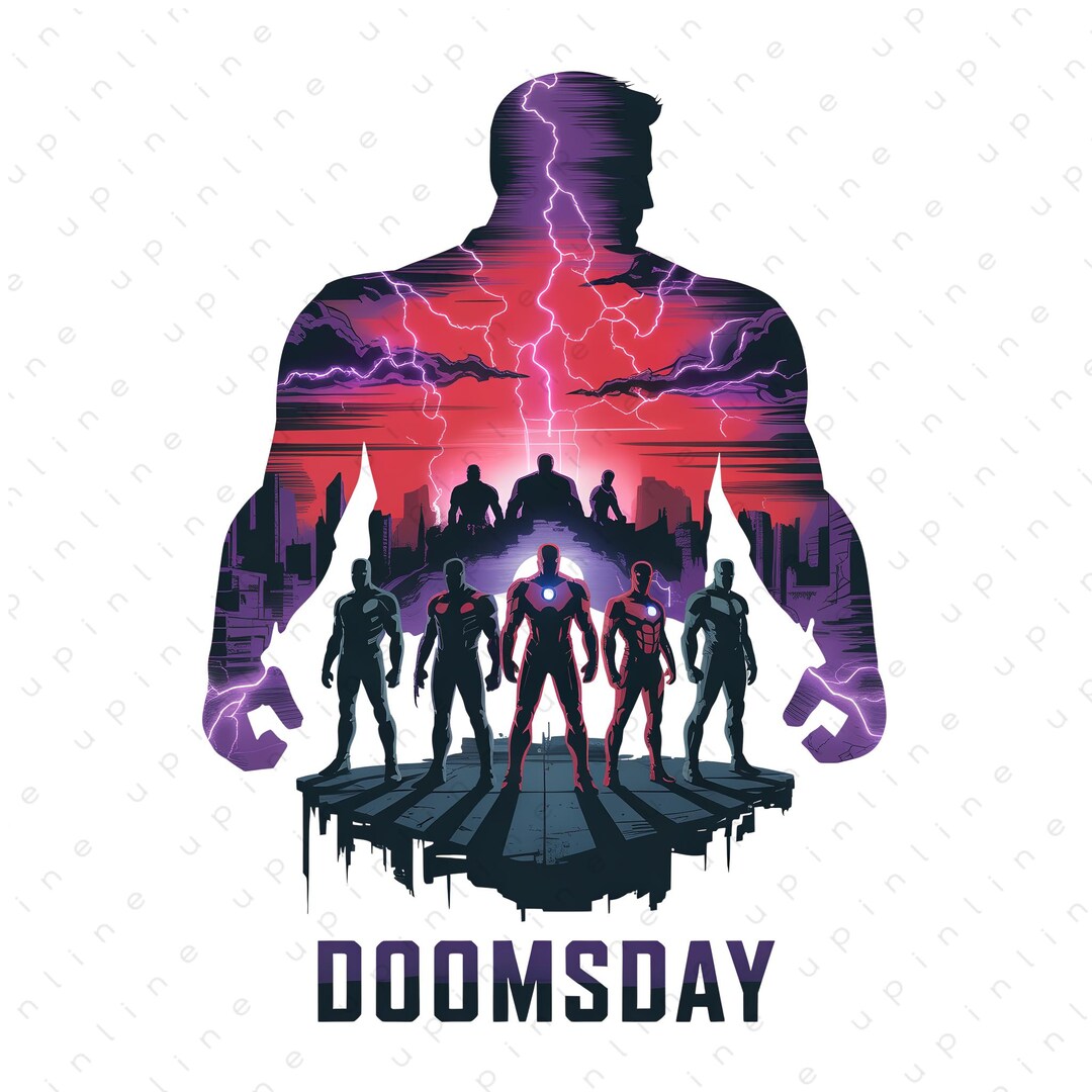 Doomsday Hero Squad PNG – Futuristic Cyber City Lightning Art – Neon ...