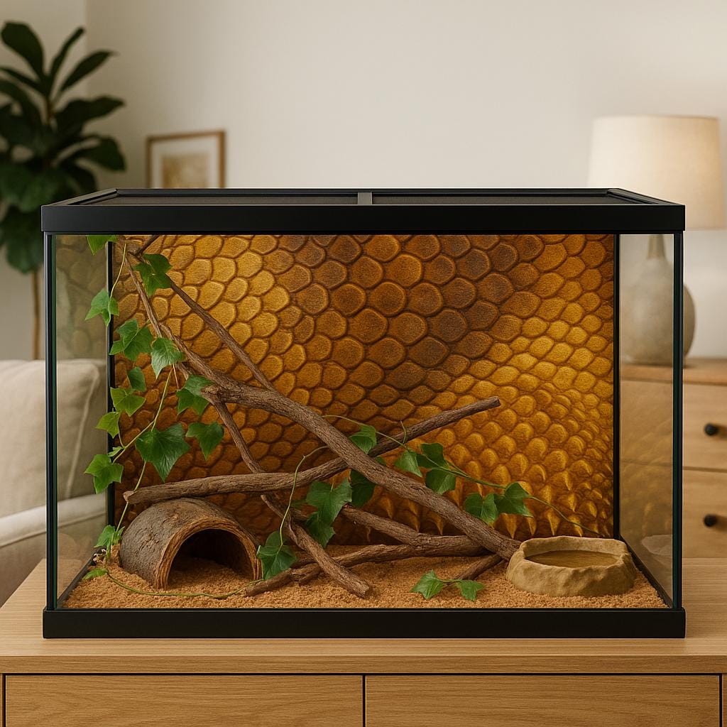 Reptile Tank Background | Digital Download Terrarium Wallpaper for Ball ...