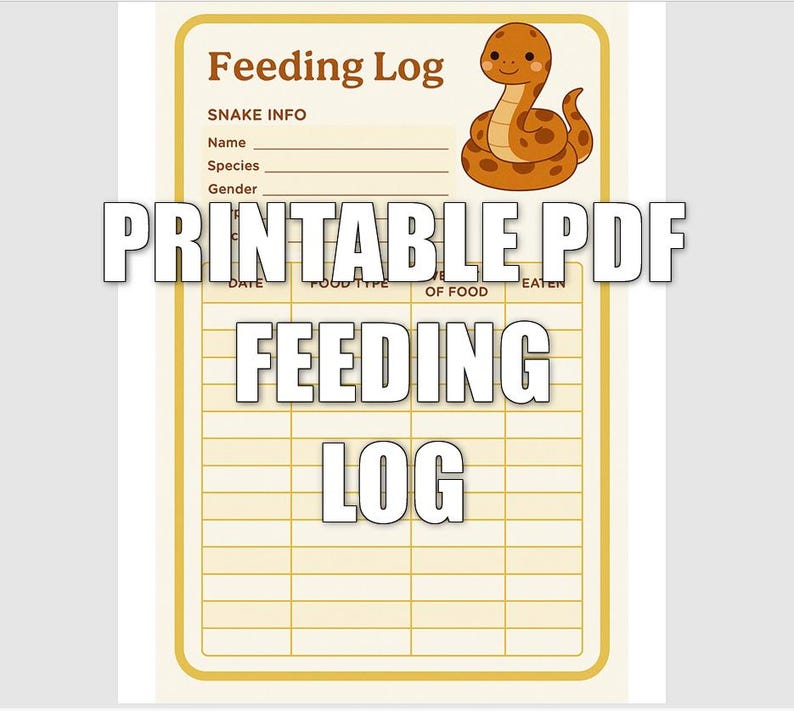 Printable Sand Boa Snake Care Guide and Tracking | Beginner-friendly ...