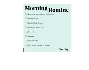 Digital Morning Routine Planner! Printable - Etsy