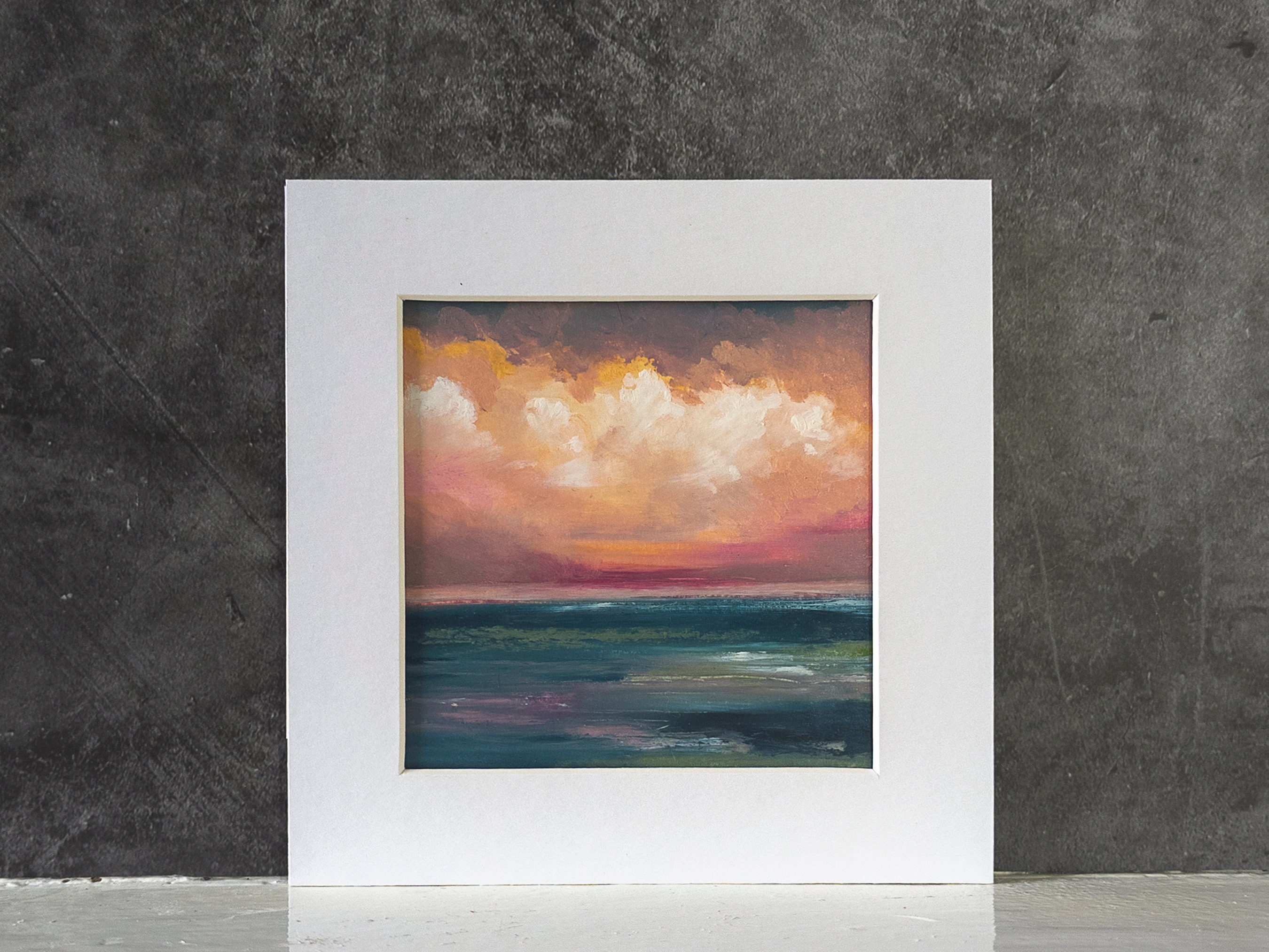 CREPUSCULAR... Original Oil Pastel Painting, Landscape, Vibrant Sunset ...