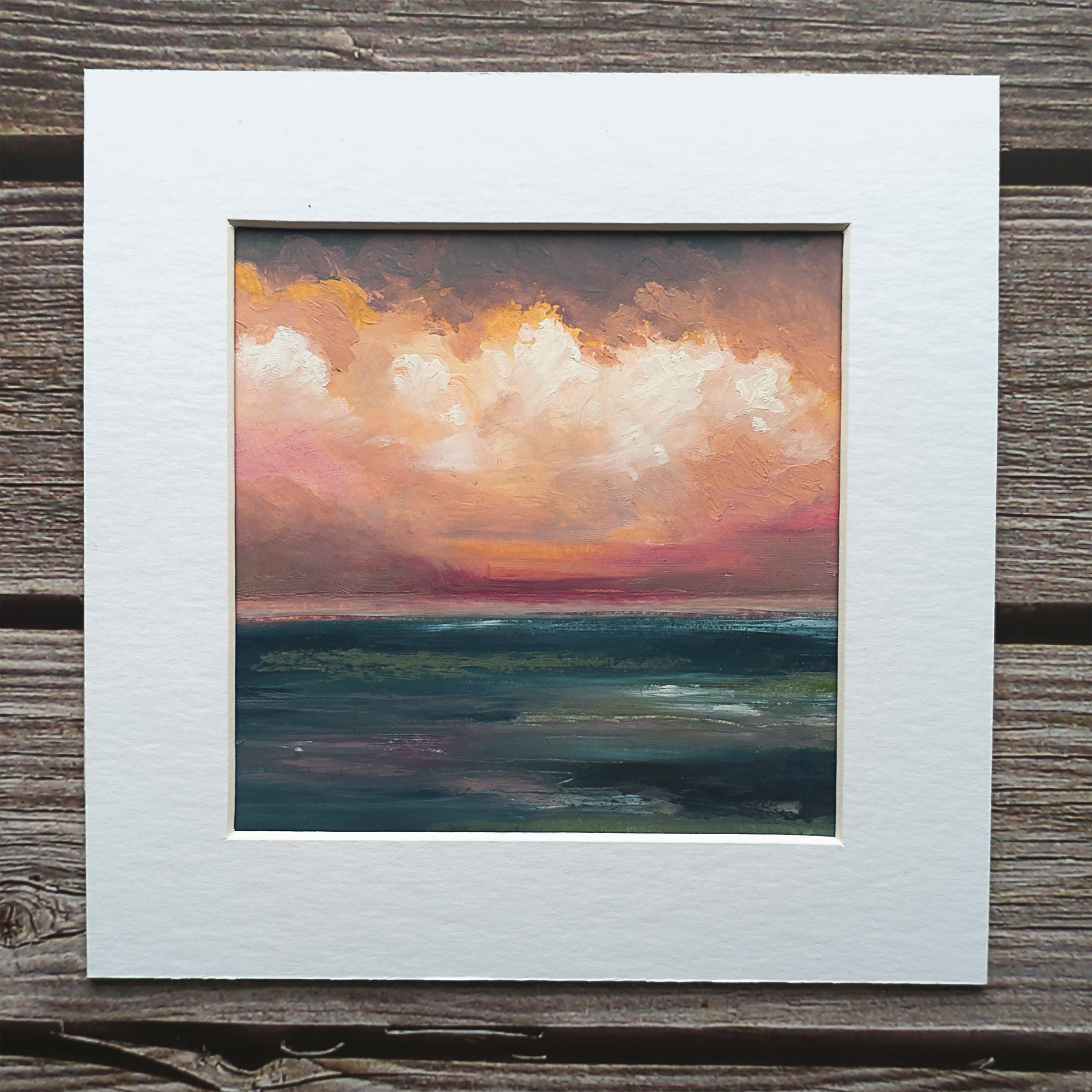 CREPUSCULAR... Original Oil Pastel Painting, Landscape, Vibrant Sunset ...