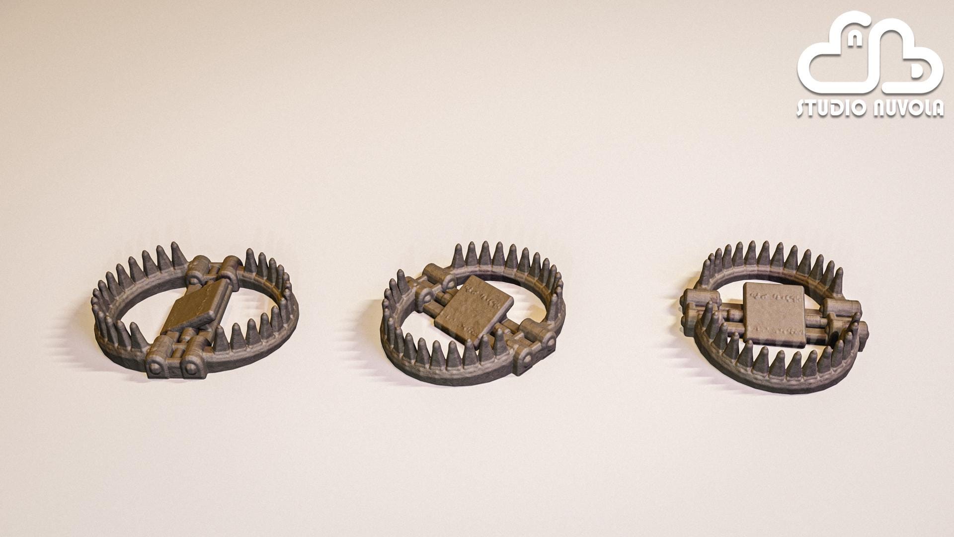 Trap Miniatures Set | 3D Spike Trap & Bear Trap for TTRPG, Massive ...